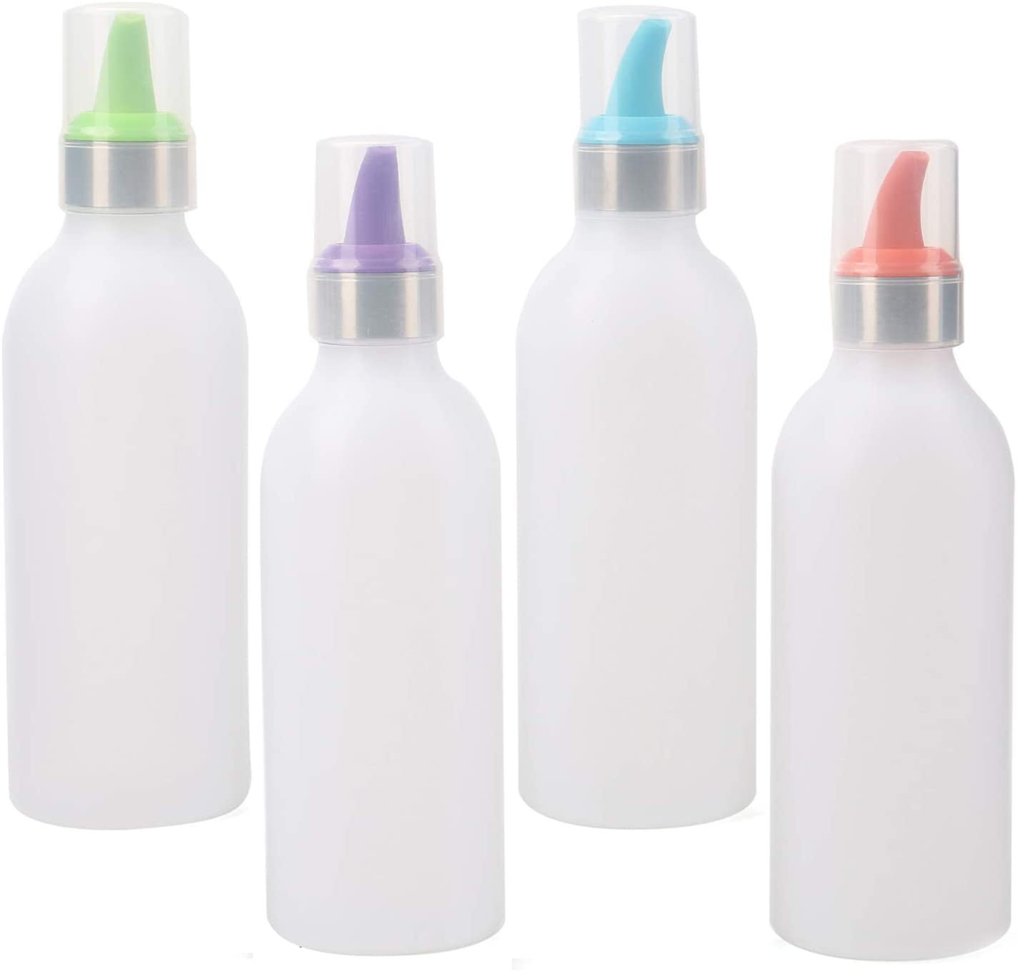Plastic Squeeze Condiment Bottle - Plastic Squirt Bottles with Lids and ...