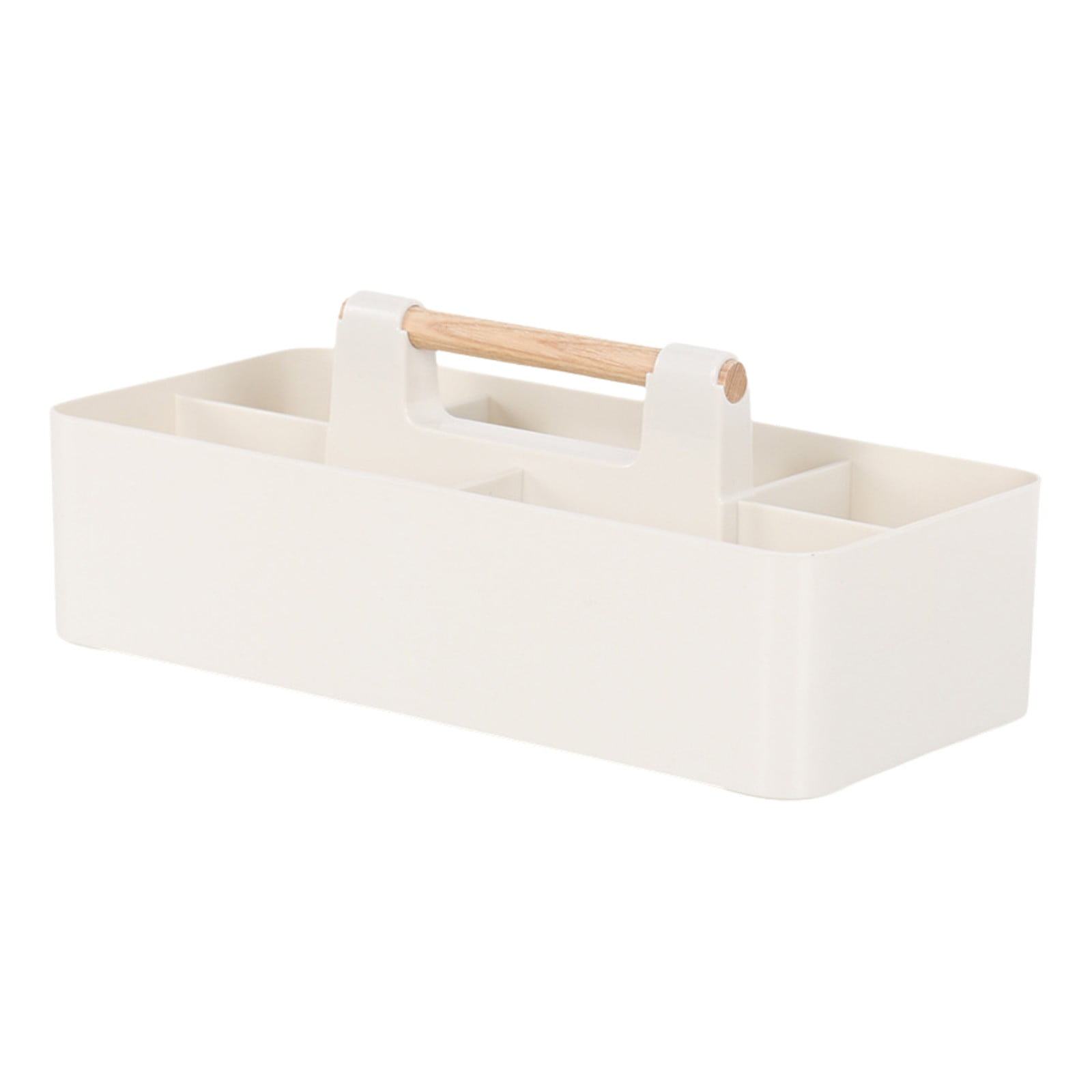 Plastic Stackable Caddy Tote Set, Large Storage Organizer Bins with 5 ...