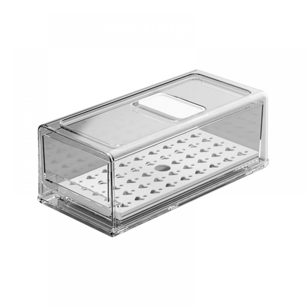 Plastic Stackable Kitchen Storage Box With Pull-Out Drawer - Container ...