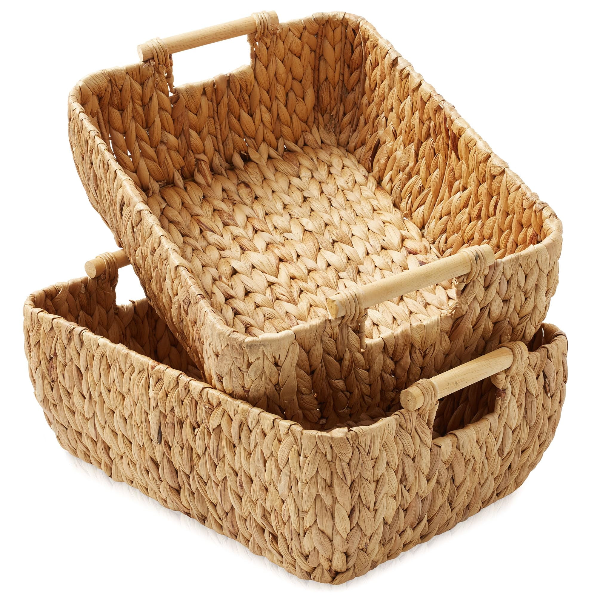 Plastic Stackable Storage Bin Hanging Container 12 Pack, 7.5x4x3 Inches ...