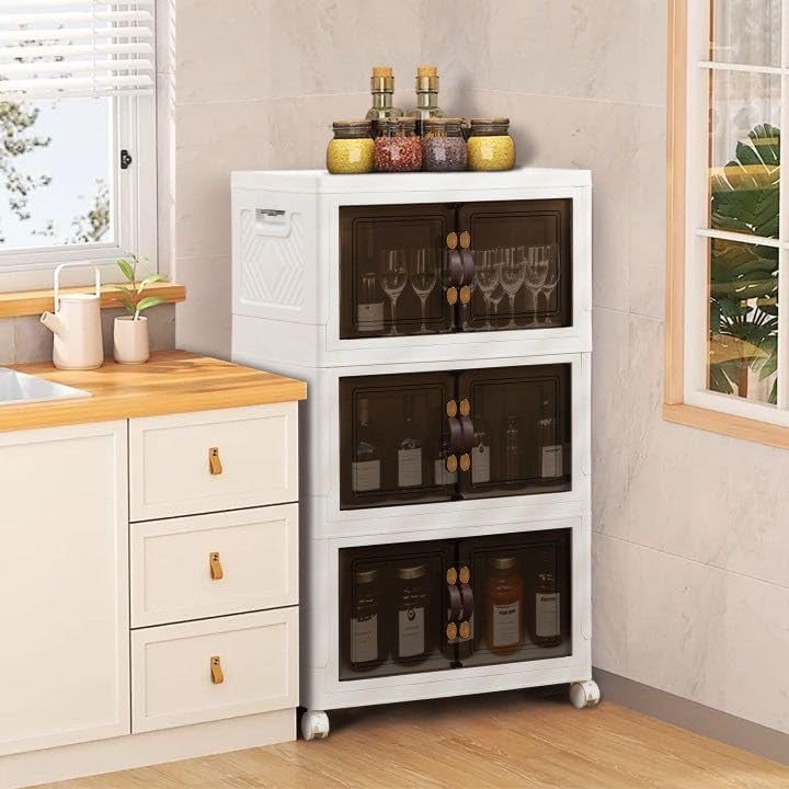 Plastic Stackable Storage Bins with Lids - 60Gal/243Qt/3Pack ...