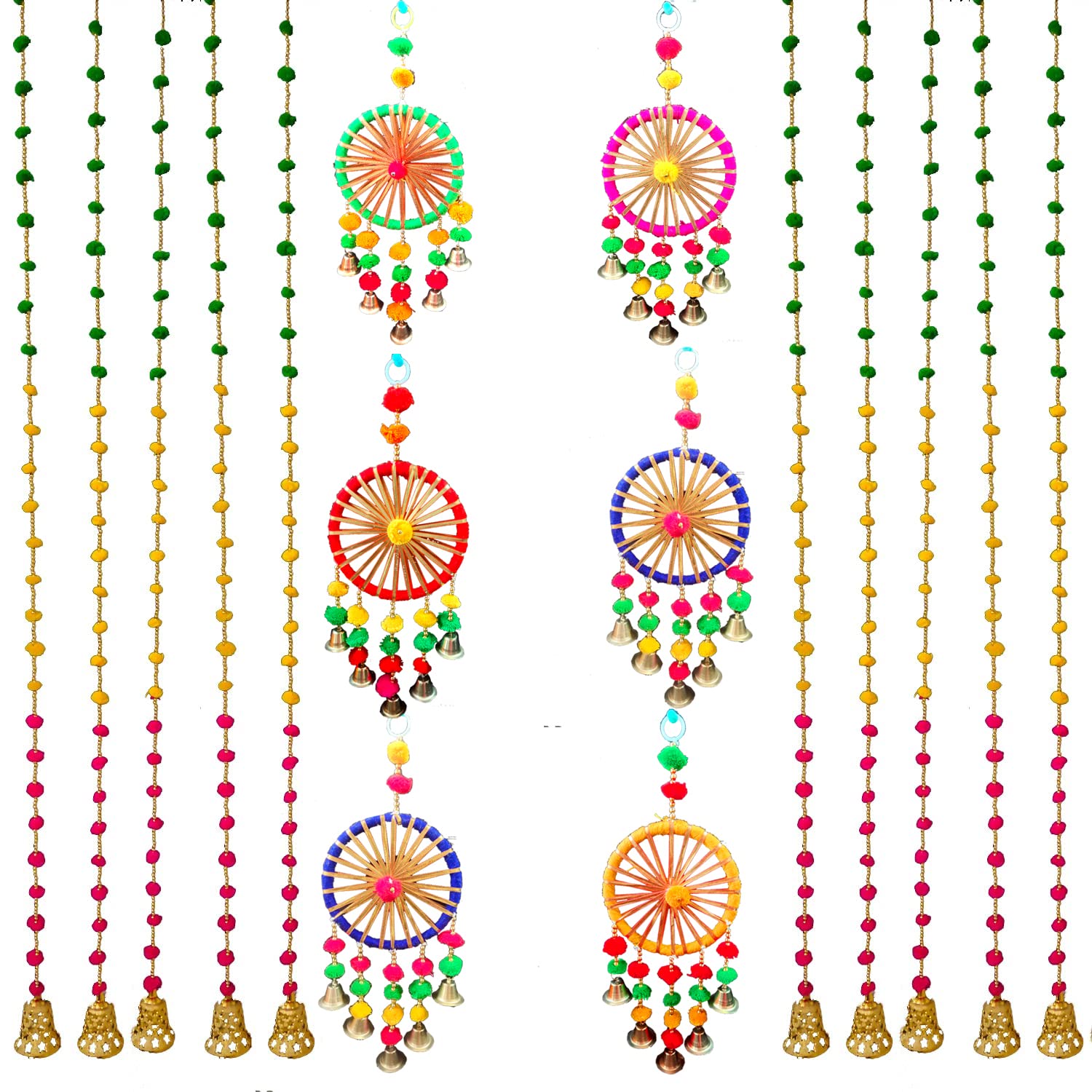 Plastic Stage Backdrop Decoration Items Set Of 16 Pcs, Multicolor - 10 ...