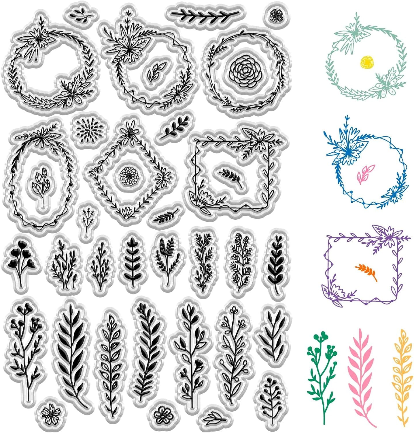 Plastic Stamps for DIY Photo Album Decorative Cards Making Stamp Sheets ...