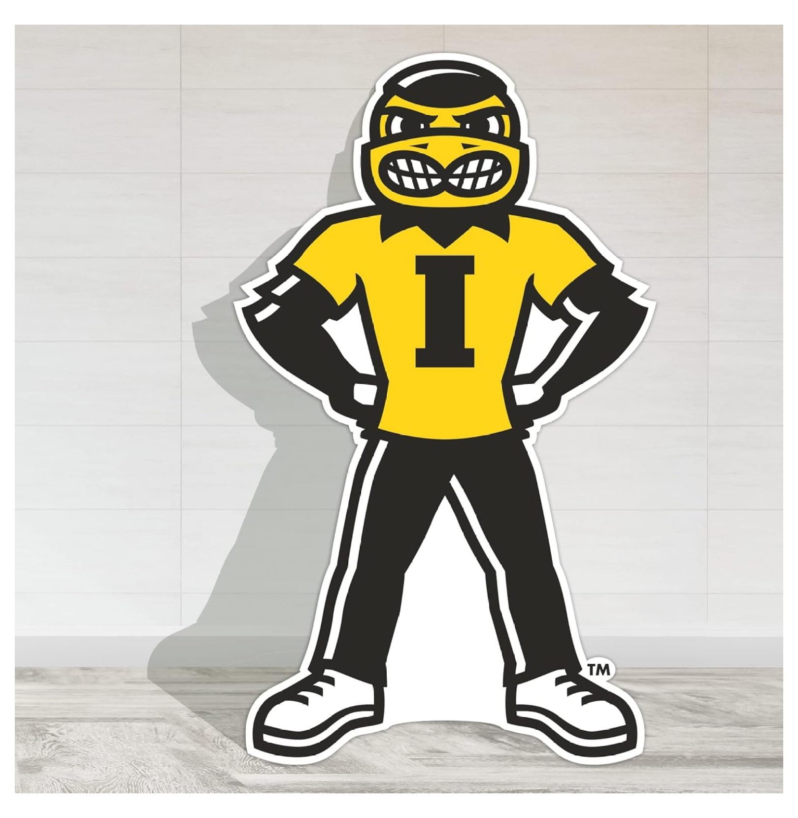 Plastic Standup, Life Size 56 Inches, Herky Iowa Hawkeyes Mascot ...