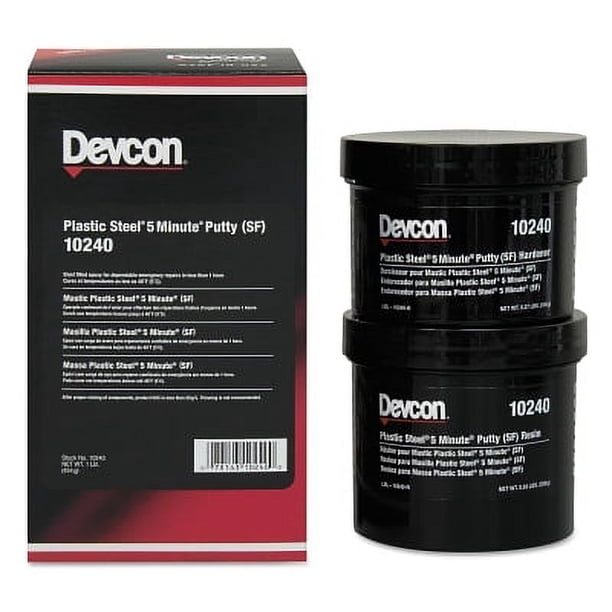 Plastic Steel 5 Minute Putty (Sf) Kit, 1 Lb| 1 Each - Walmart Business ...