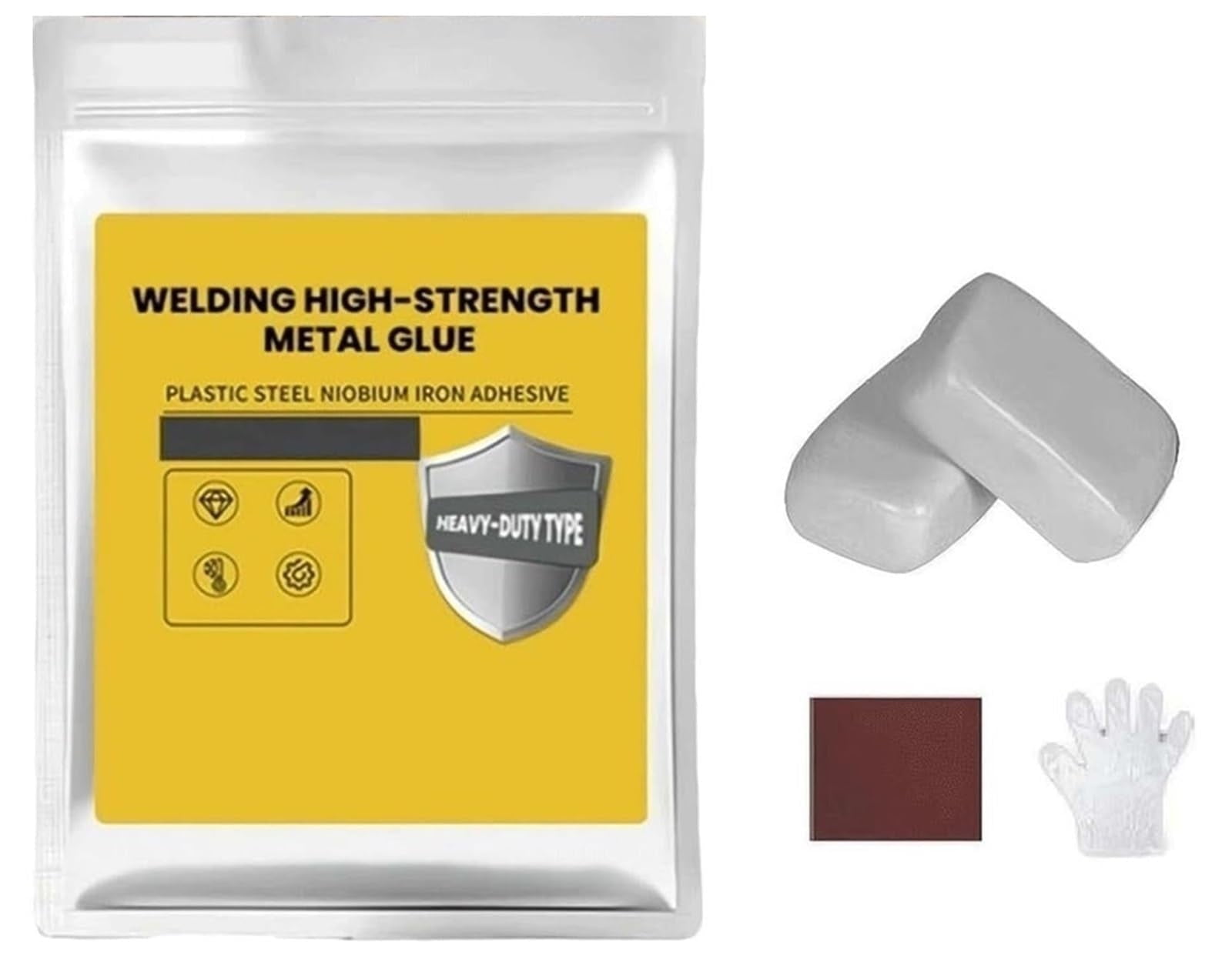 Plastic Steel Mud Iron Glue, Welding High-Strength Metal Repair ...