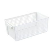 YBM Home Large Rectangle Organizing Plastic Storage Basket with Handle ...