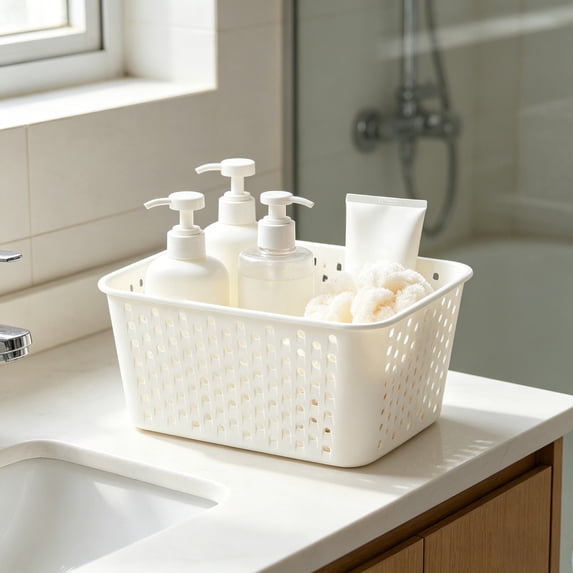 Plastic Storage Basket with Ventilated Hole, Storage Baskets for ...