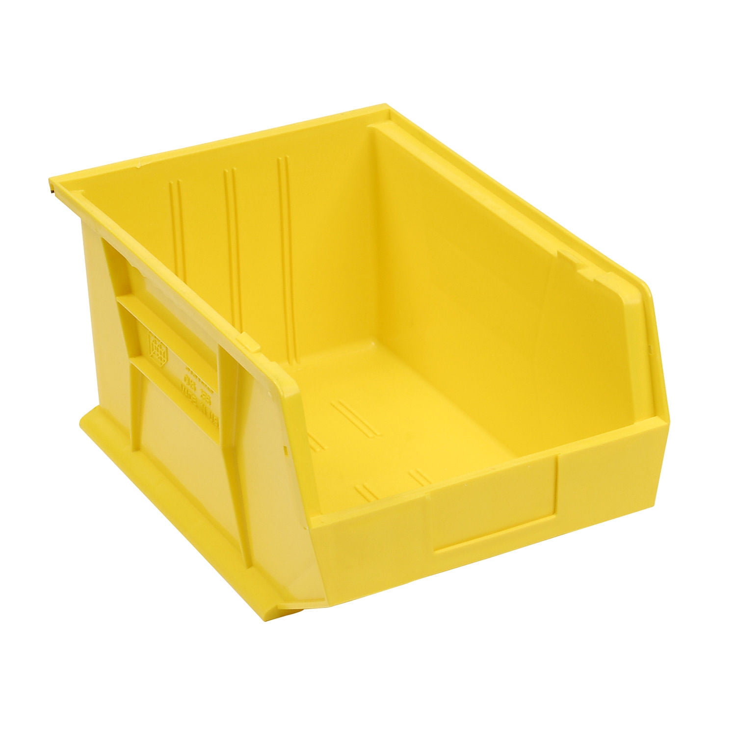 Stackable Yellow Plastic Storage Box Containers, Parts Bin - 11 x 16 x ...
