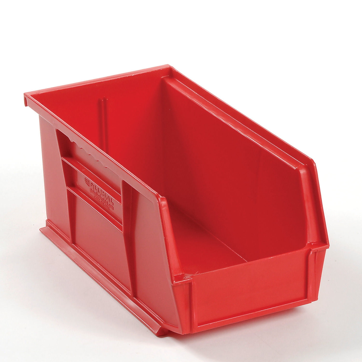 Global Industrial SB5105R Plastic Hang & Stack Bin, Red - 10.875 x 5.5 ...