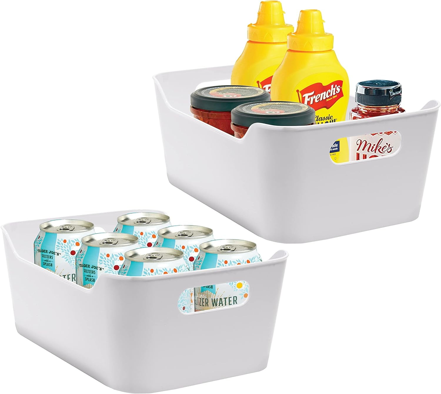 Plastic Storage Bins For Kitchen Organization, Pantry Organization and ...
