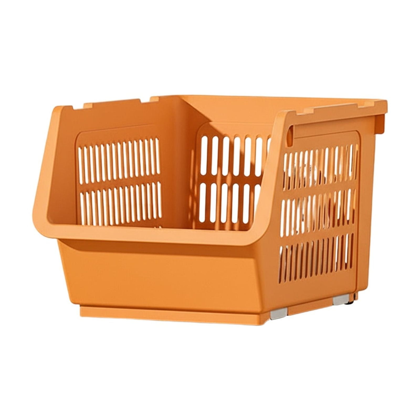 Plastic Storage Bins, Heavy Duty Stackable Open Front Storage Container ...