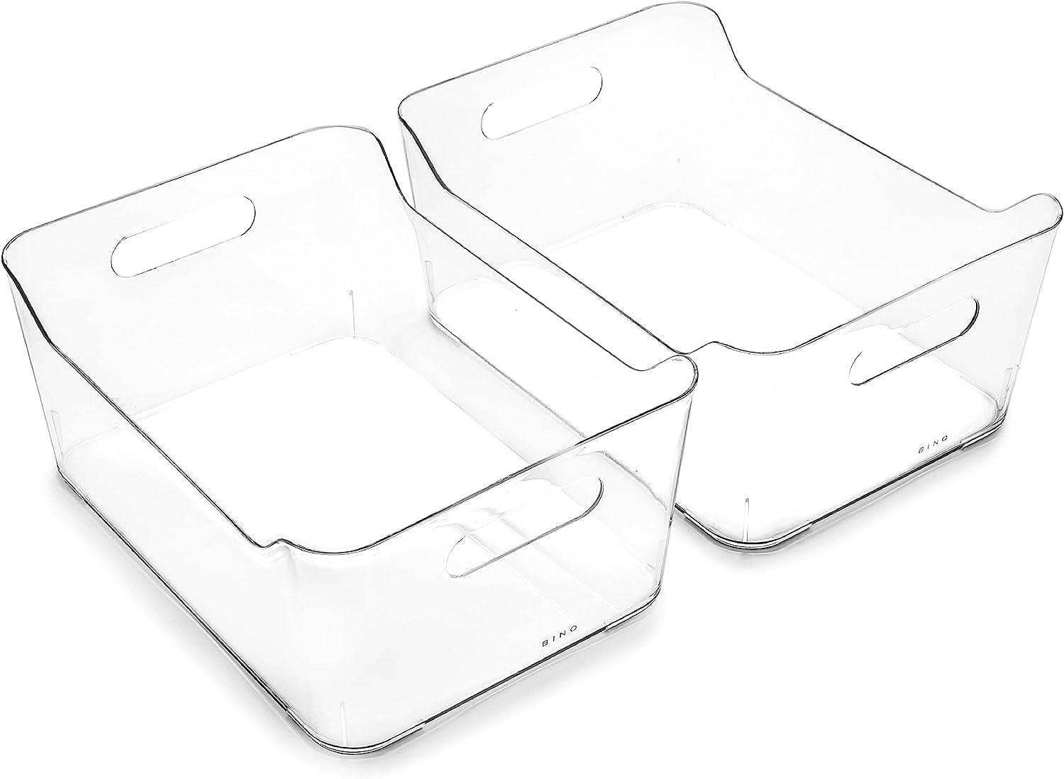 | Plastic Storage Bins, Large - 2 Pack, Clear | THE SOHO COLLECTION ...