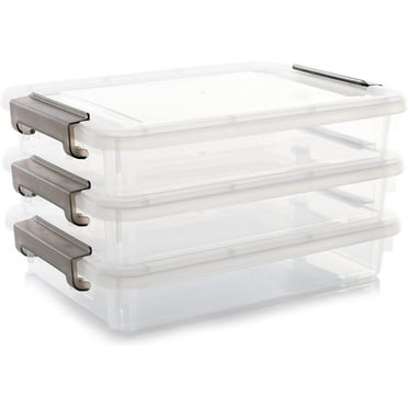 Storex Plastic File Tote Storage Box, Letter / Legal, Snap - On Lid ...