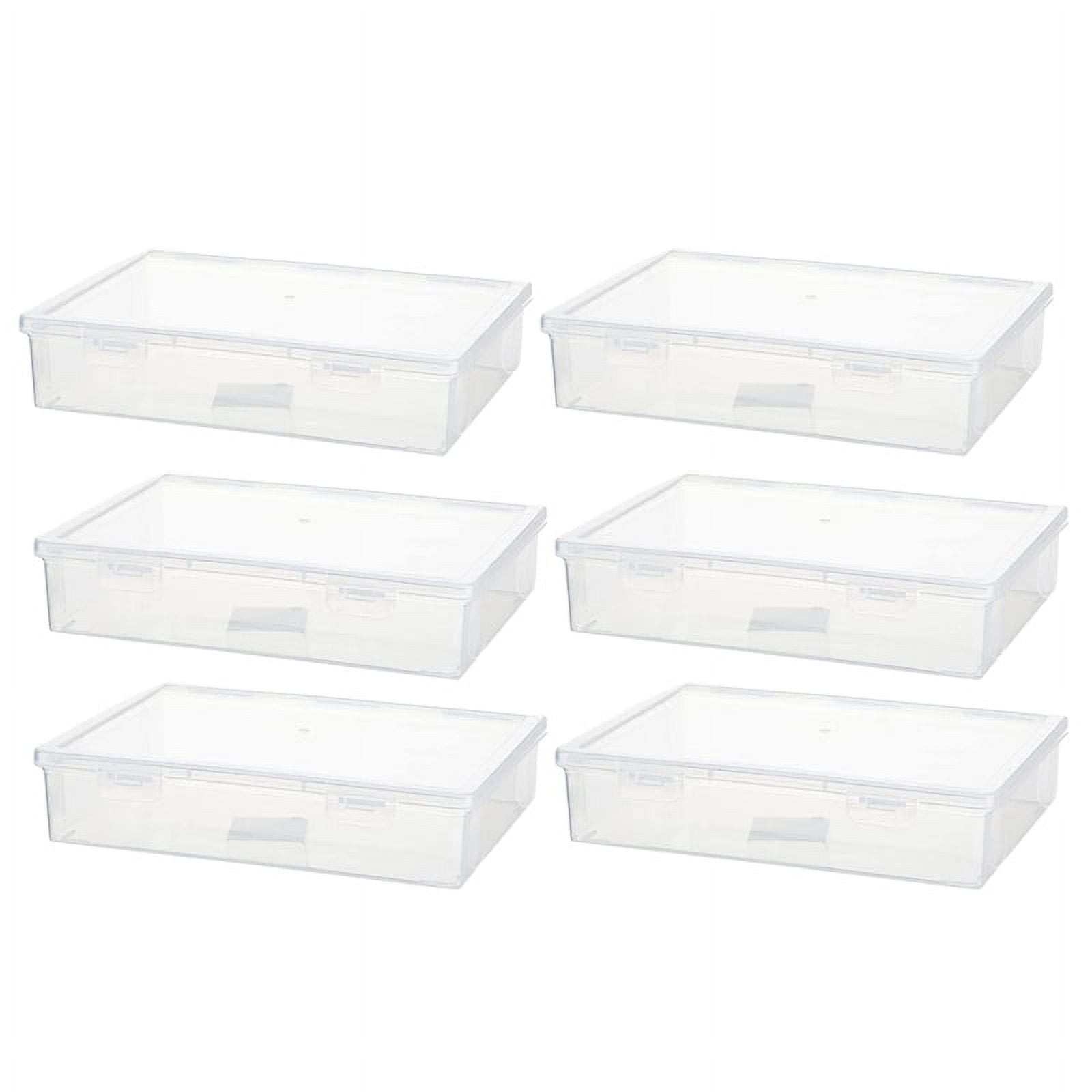 Plastic Storage Box, 7"x9"x2", 6 Pcs - Walmart.com