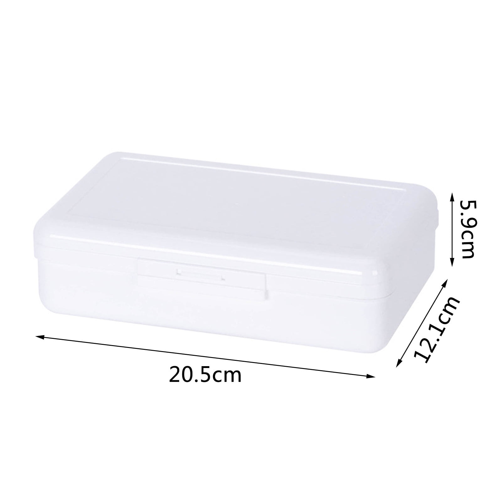 Plastic Storage Box with Flap Lid,Large Hard Plastic Pencil Box ...