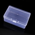Plastic Storage Box Rectangle Transparent Plastic Cosmetics Puff ...