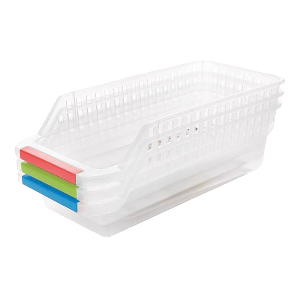 Plastic Storage Box Refrigerator Fruits Drinks Organizer Drawer Bins ...