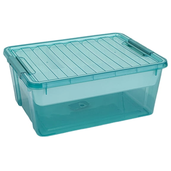 3 Pack Art Craft Storage Box with Baseplate Lid, Removable Tray - 17QT ...