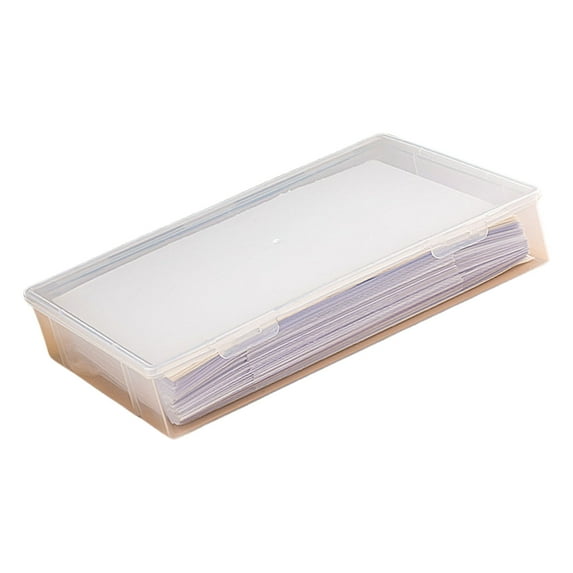 Plastic Storage Box with Latching Lid for Paper and Classroom ...