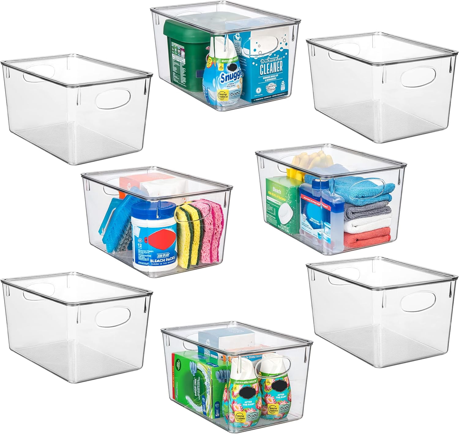 Plastic Storage Boxes with Lids - Perfect for Food Storage and Storage ...