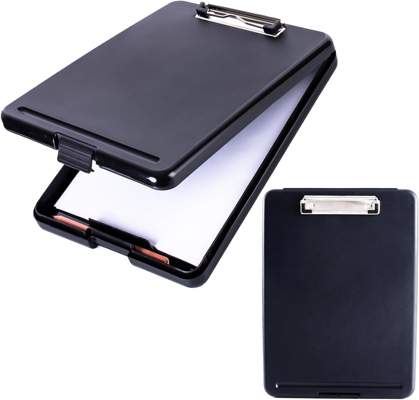 Plastic Storage Clipboard, Nurse Clip Boards 8.5x11 with Storage ...