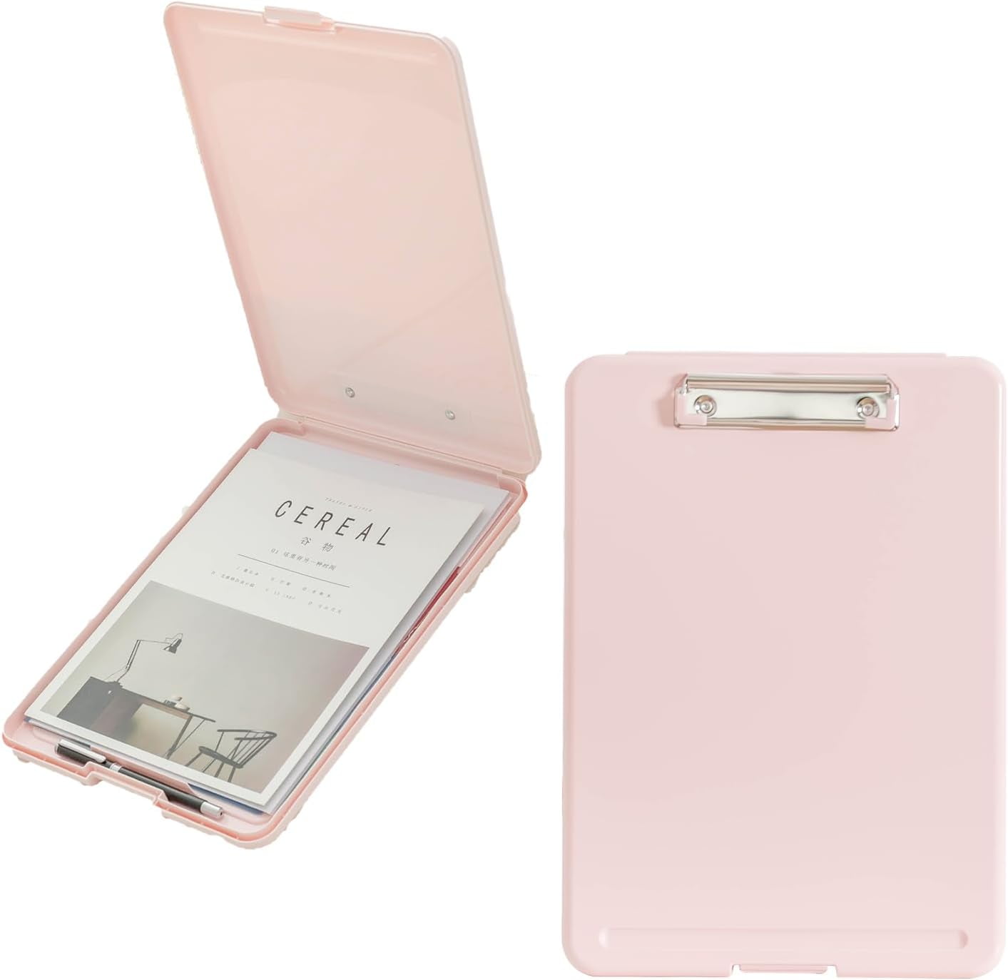 Plastic Storage Clipboard, Nurse Clip Boards 8.5x11 with Storage ...