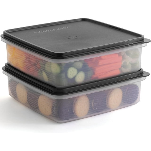 Signora Ware Clear Plastic Airtight Cookie Food Storage Container ...