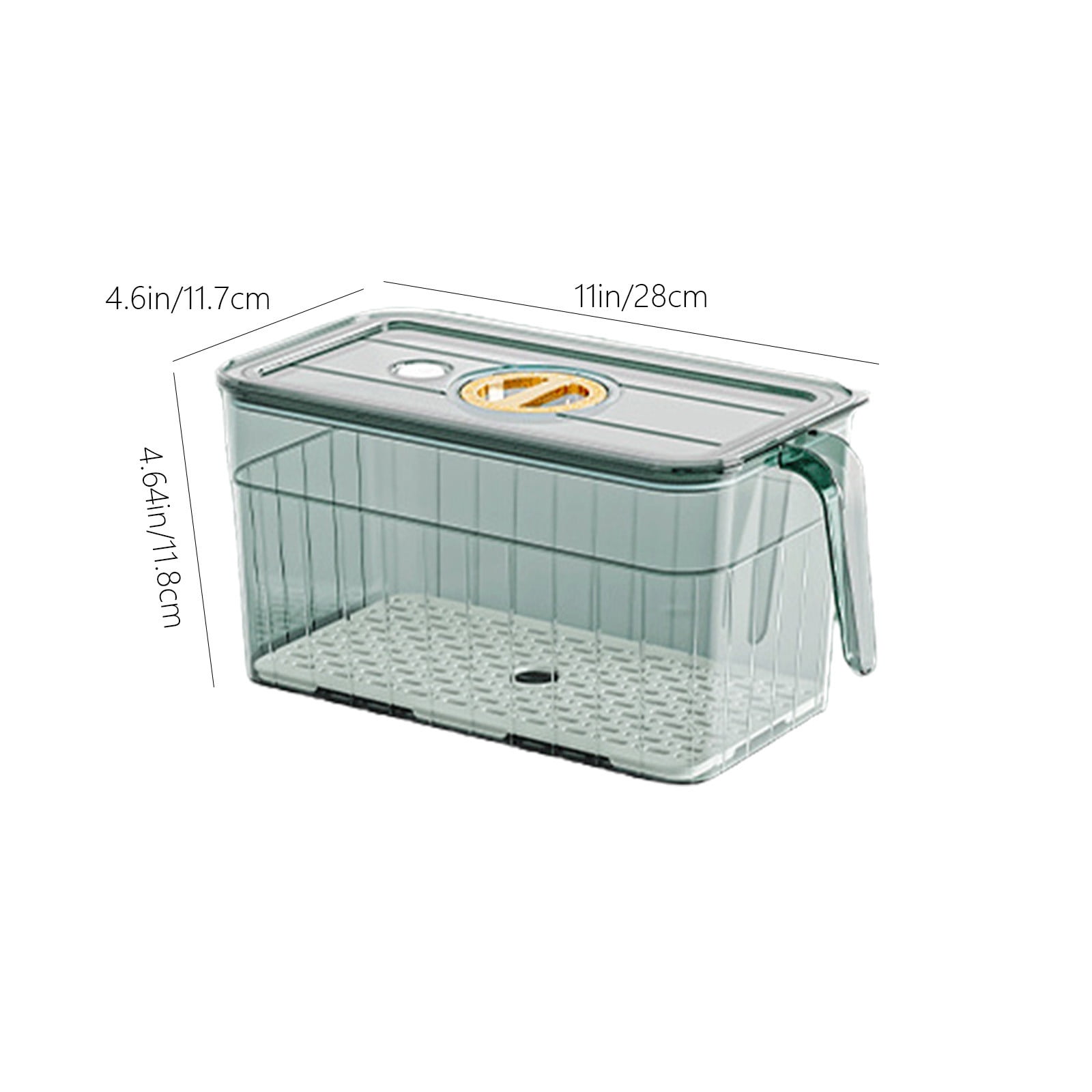 Plastic Storage Containers Square Food Storage Organizer Stackable ...