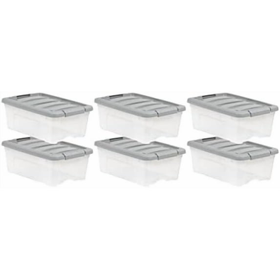 Plastic Storage Containers with Secure Latching Lids, Stackable ...