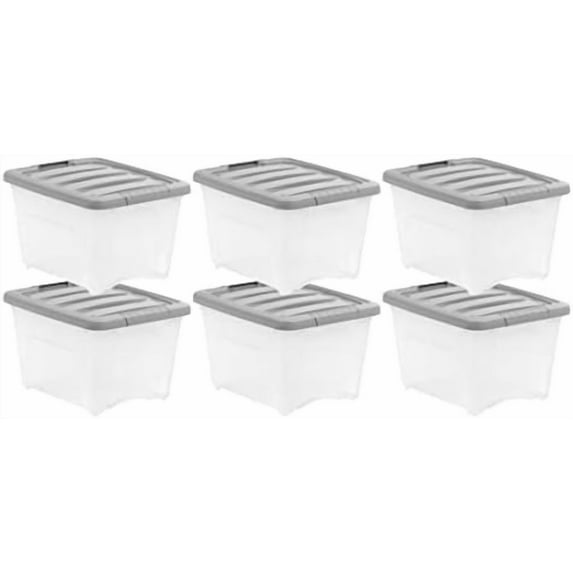 Plastic Storage Containers with Secure Latching Lids, Stackable ...