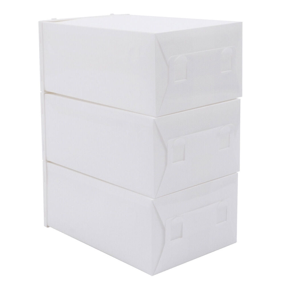 Plastic Storage Cube Folding Clothes Closet Stackable Organizer Box Bin ...