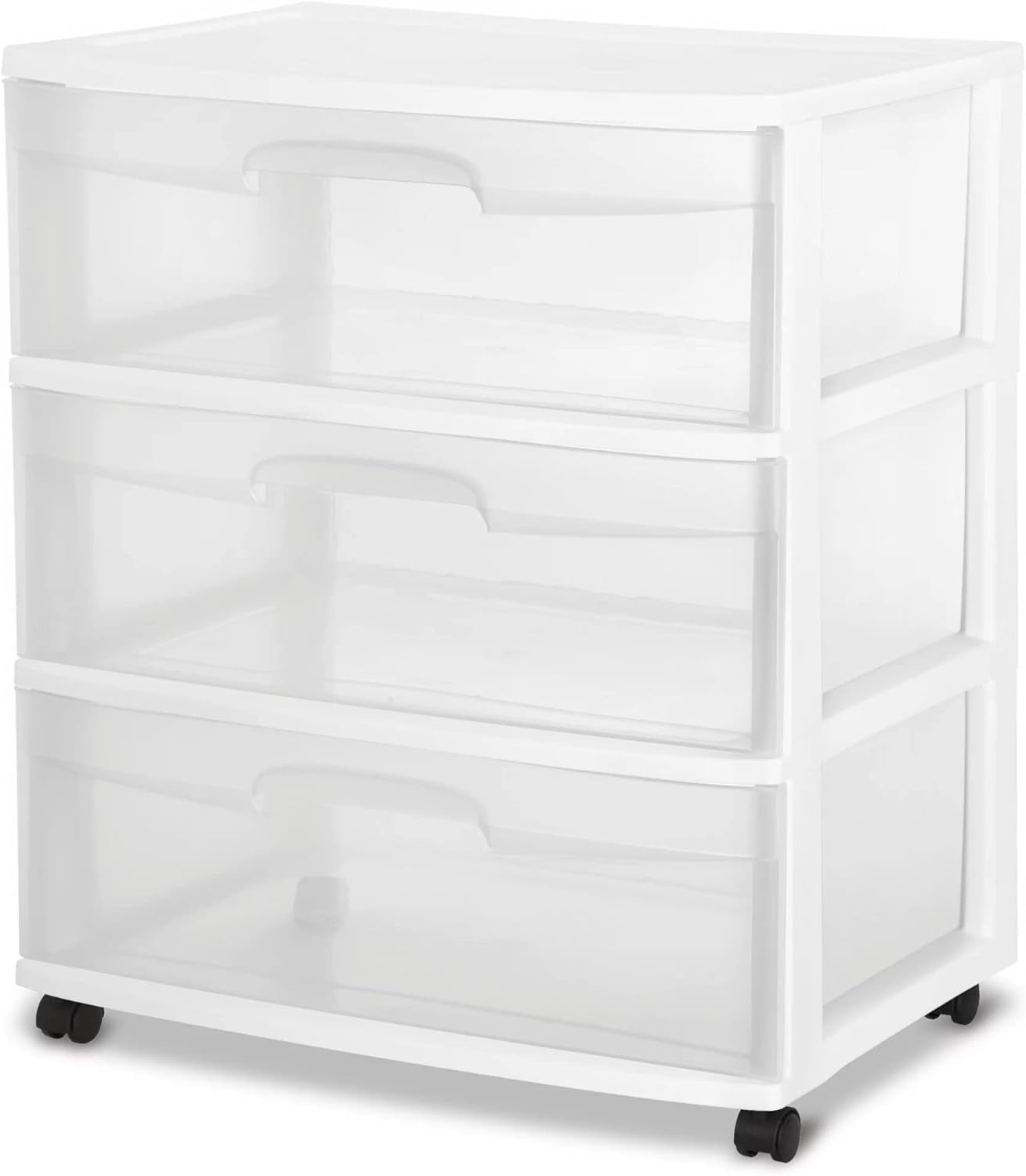 Plastic Storage Drawer Cart, Medium Home Organization Storage Container ...