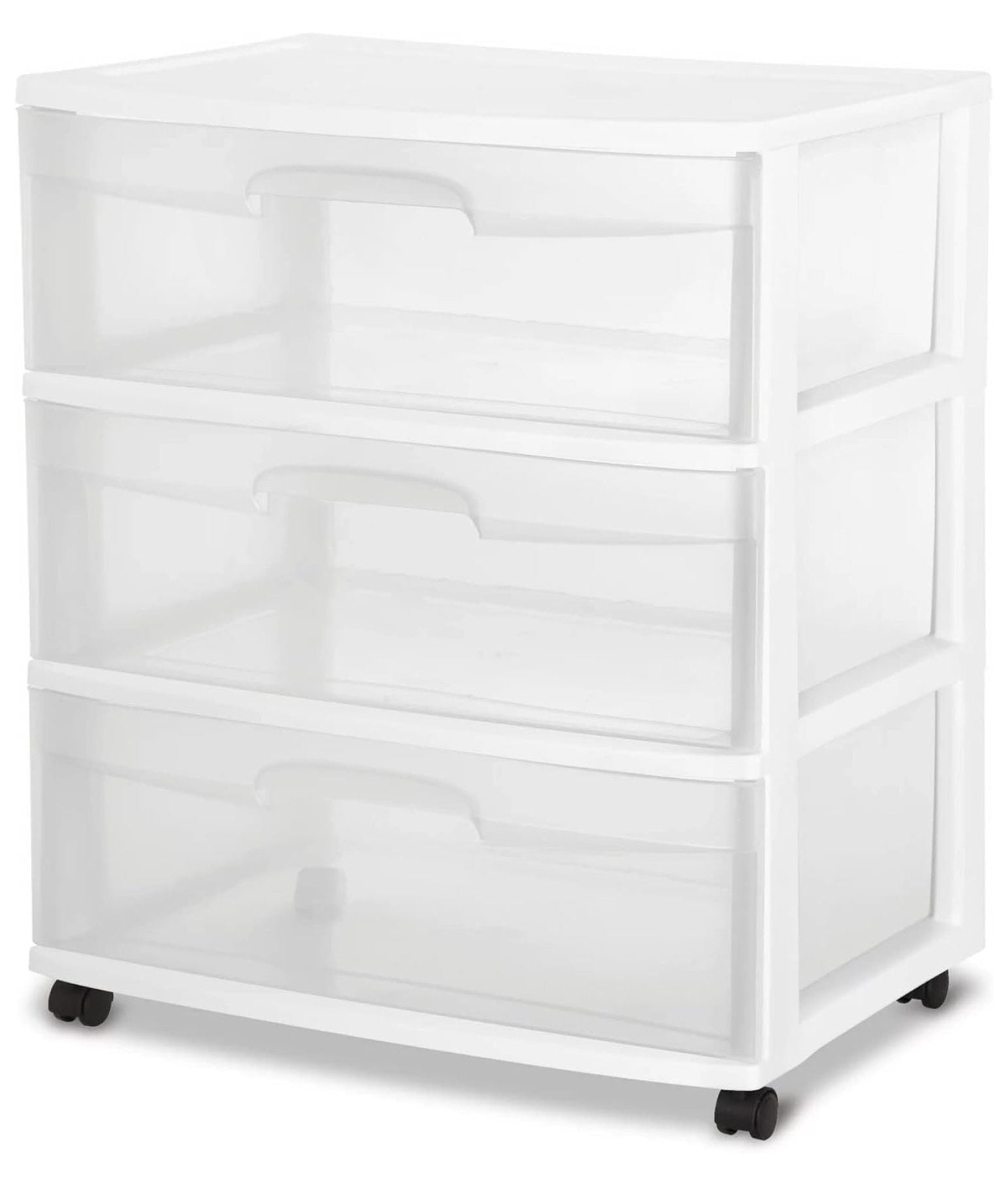 Plastic Storage Drawer Cart, Medium Home Organization Storage Container ...