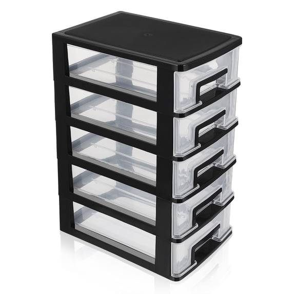 Plastic Storage Box, Multifunctional Five-layer Storage Cabinet Plastic ...