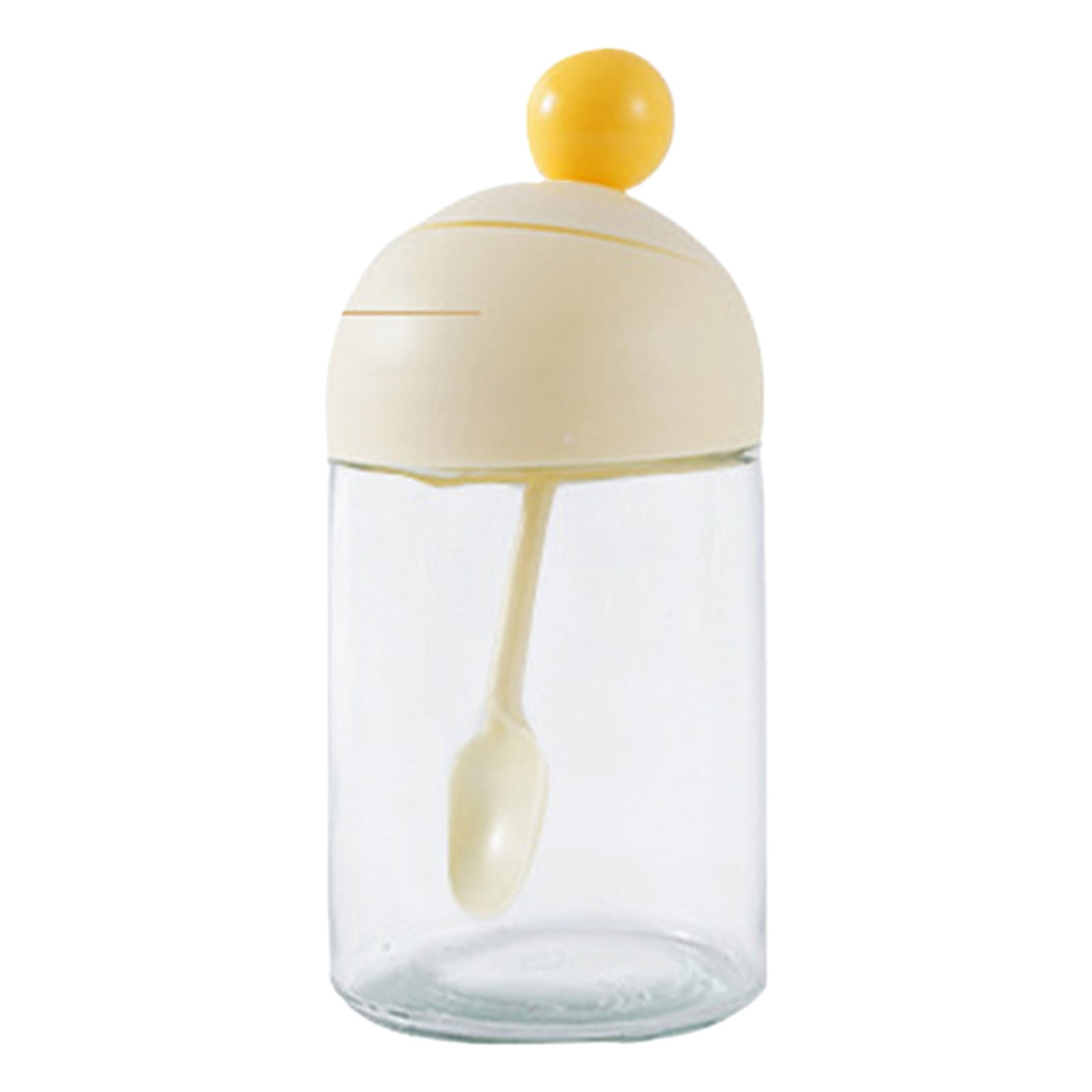 Plastic Storage Jars Cute Kitchen Sealed Jar with Spoon And Lid ...