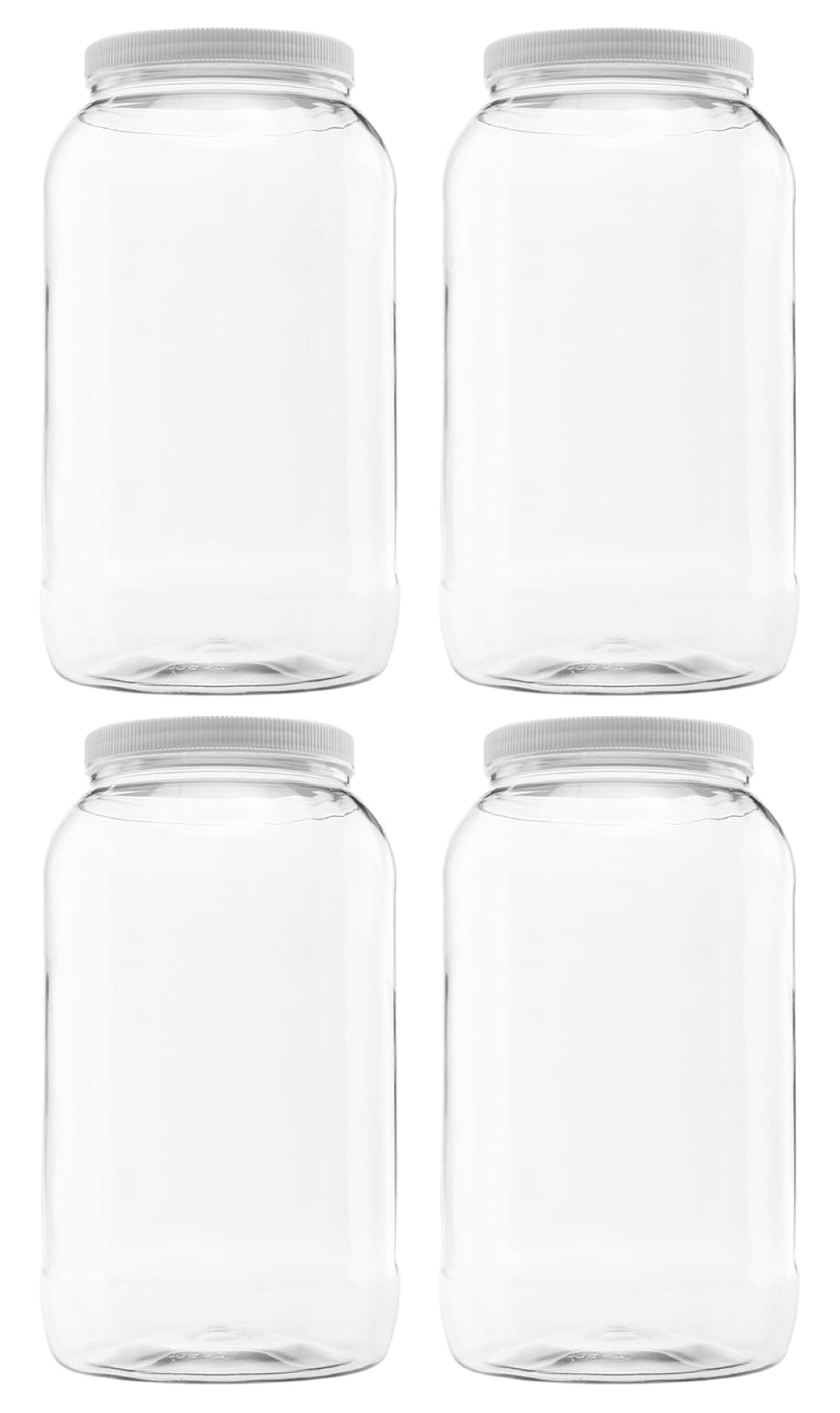 Plastic Storage Jars with Leak Proof Lids, BPA Free, Hand Wash Only ...