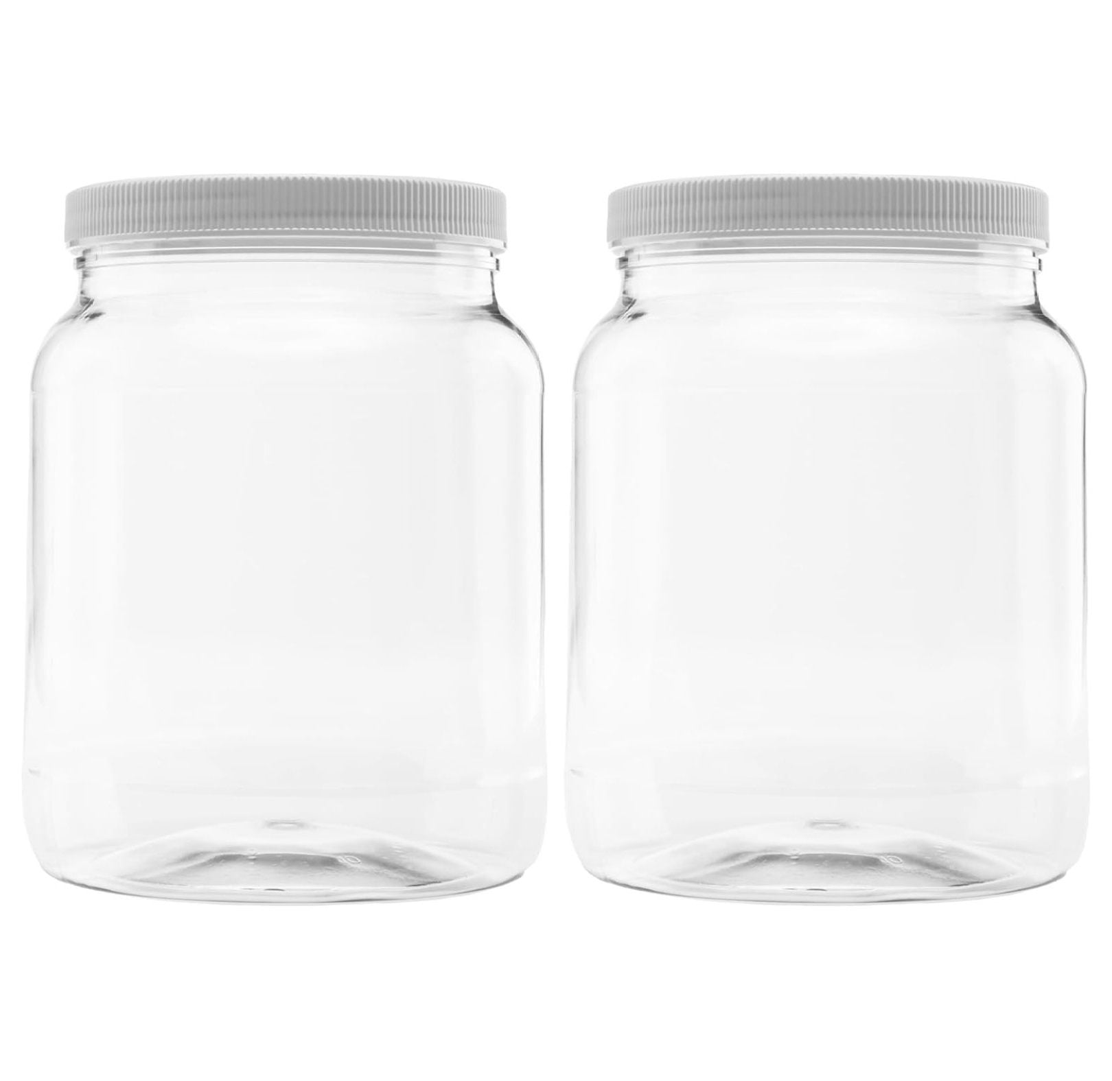 Plastic Storage Jars with Leak Proof Lids, BPA Free, Hand Wash Only ...
