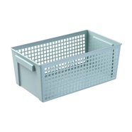 Curver Jute Large Grey Plastic Storage Basket - Walmart.com