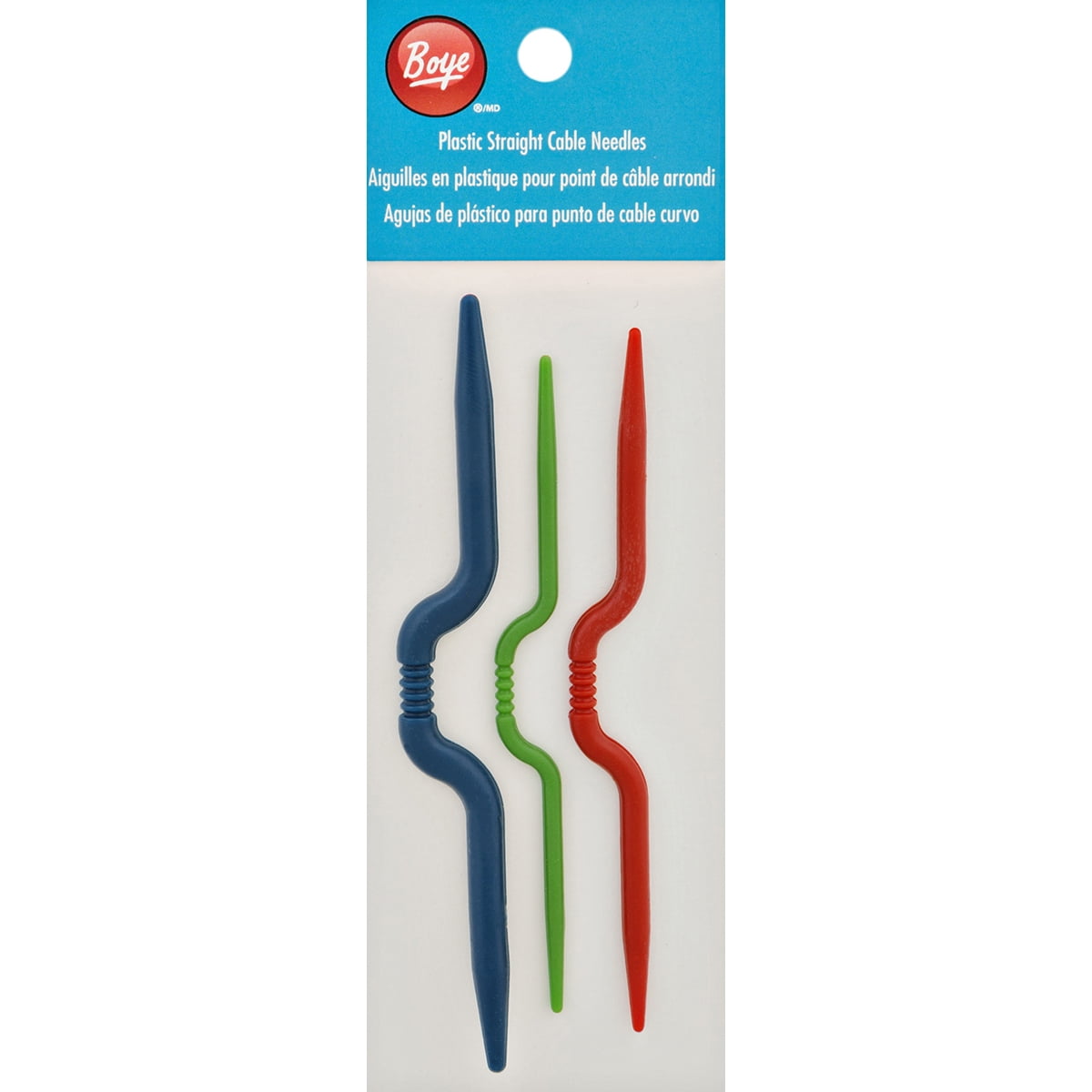 Plastic Straight Cable Needles-3/Pkg, Pk 3, Boye - Walmart.com