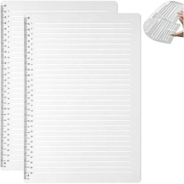 Plastic Straight Line Stencil Template 2 Packs Scale Calligraphy ...