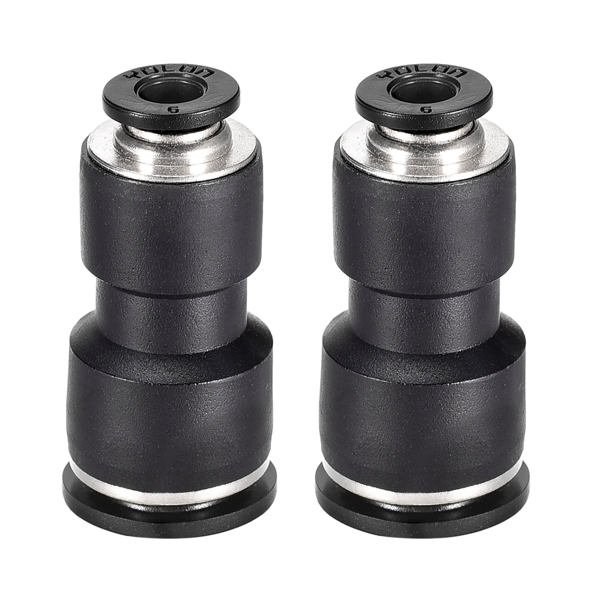 Plastic Straight Union Push to Connect Tube Fitting,12mm-6mm OD Push ...