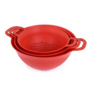 Calypso Basics, 5 Qt. Enamel on Steel Two Toned Colander, Pink ...