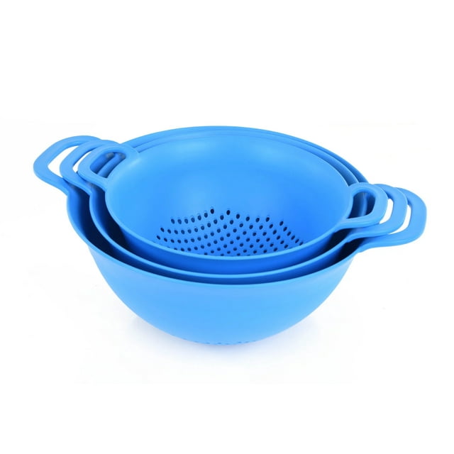 Plastic Strainer Colanders Set (3 Pack) - Walmart.com
