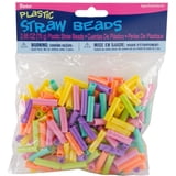 Plastic Straw Beads, 75g, Assorted Colors - Walmart.com