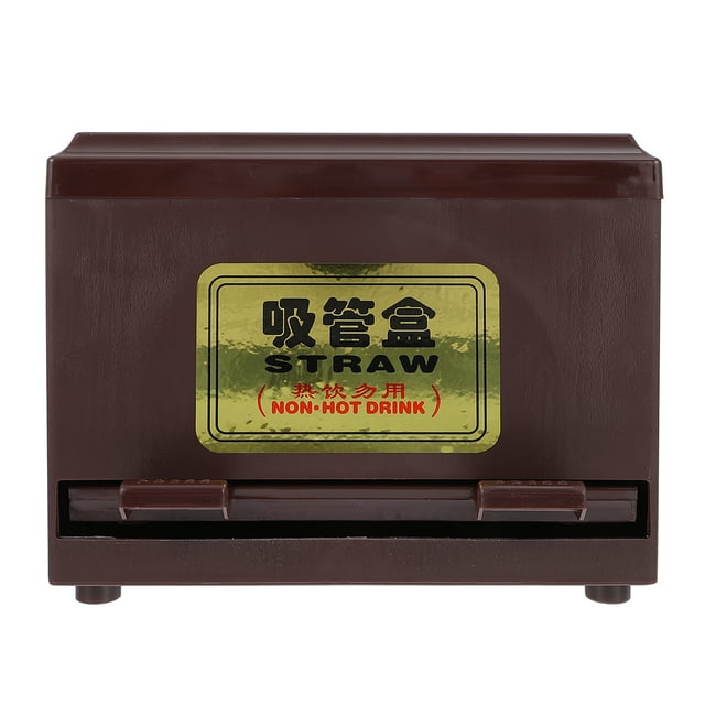 Plastic Straw Dispenser Bulk Unwrapped Drinking Straw Box Straw Storage ...