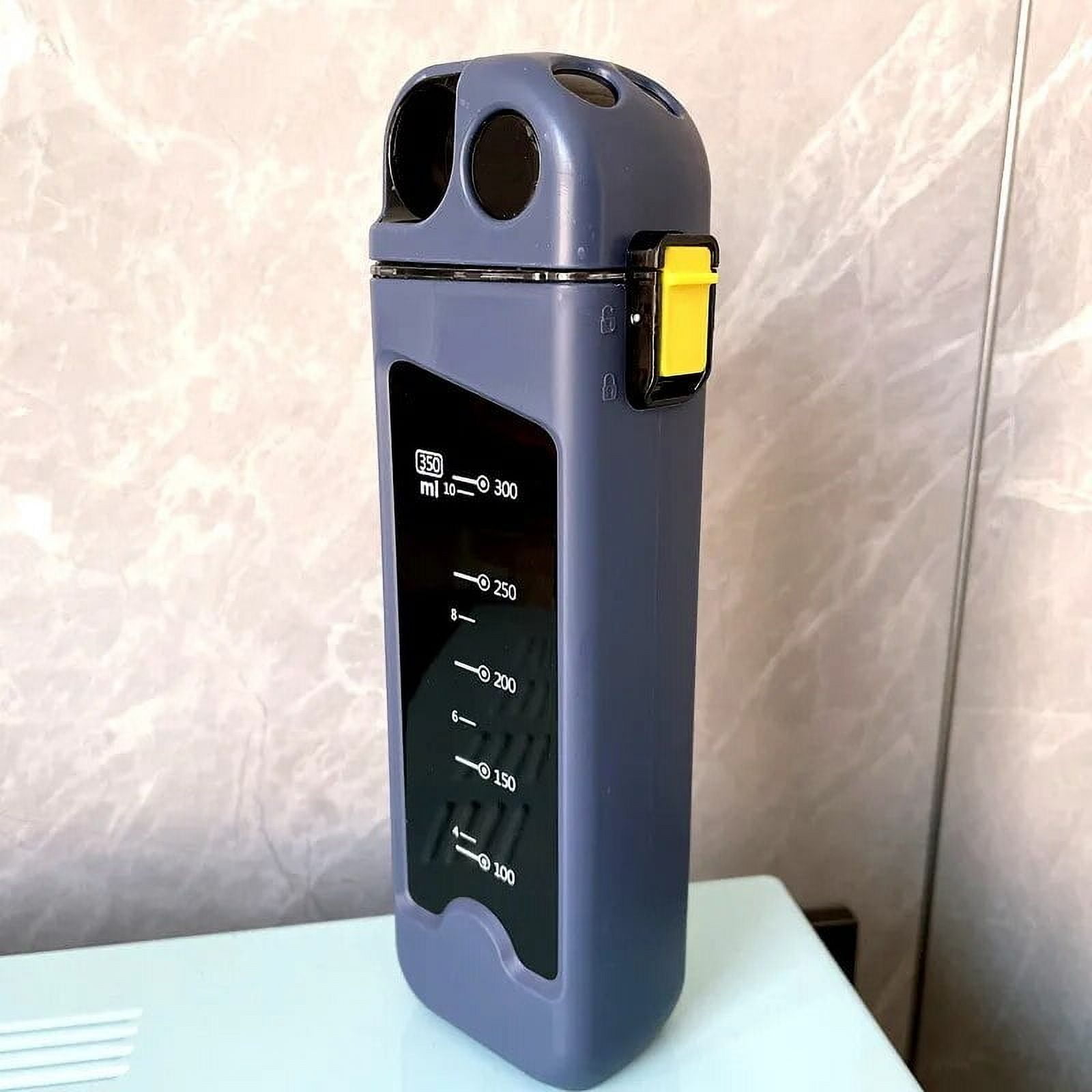 Plastic Straw Water Cup Water Simple Bottle Rectangular Cup Water ...