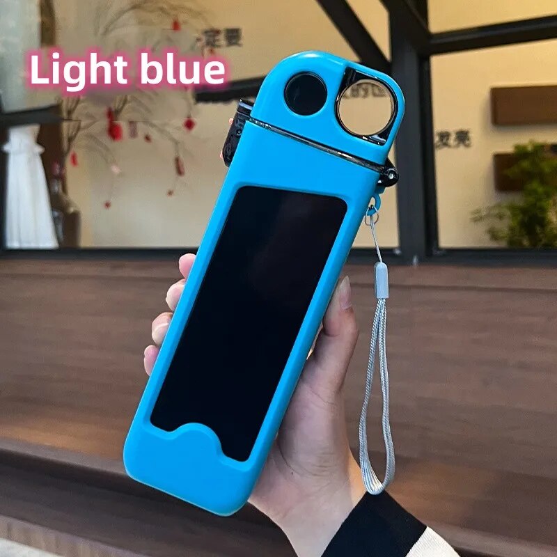 Plastic Straw Water Cup Water Simple Bottle Rectangular Cup Water ...