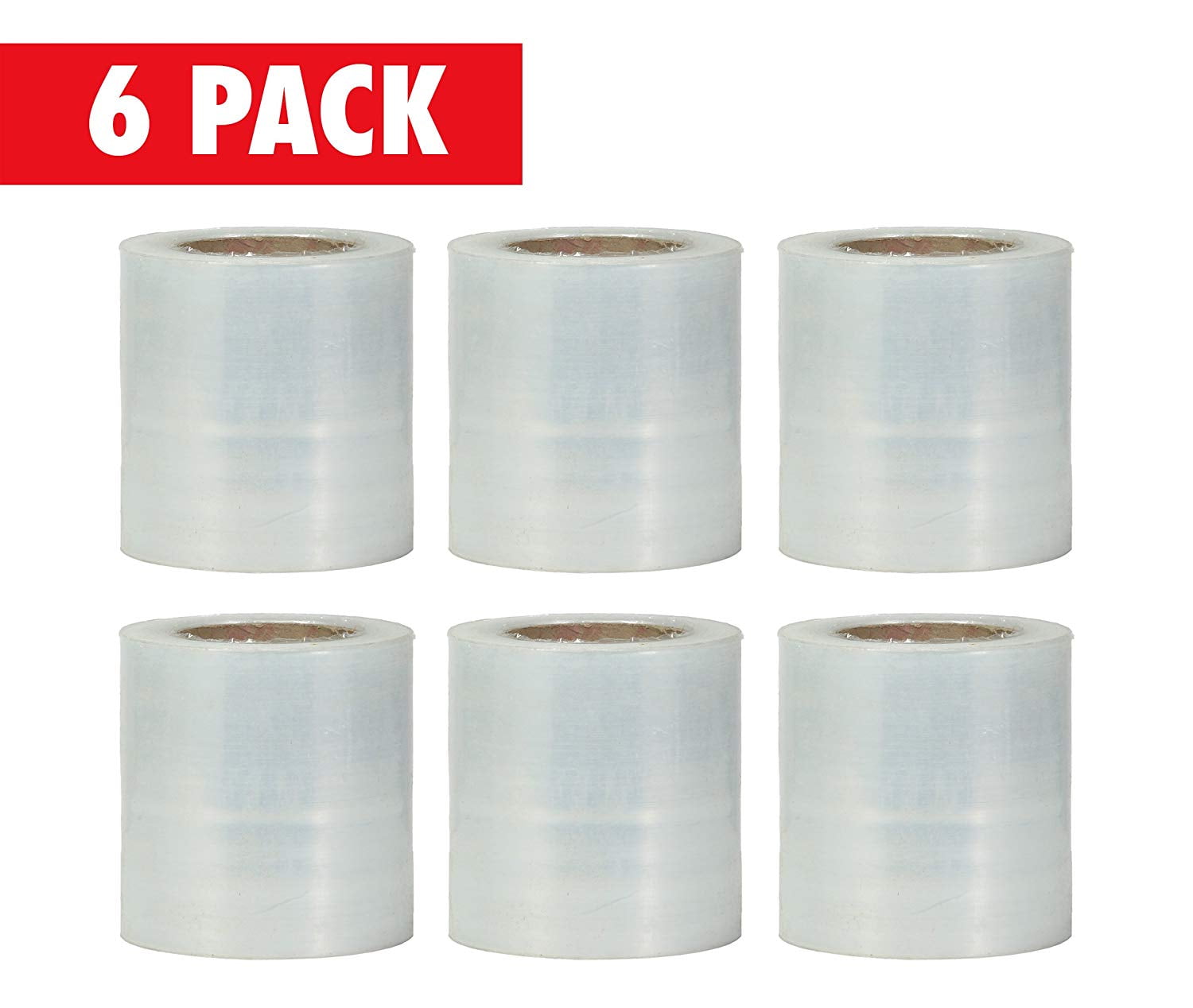 Plastic Stretch Pallet Wrap Core, 5 X 1000 Feet, 80 Gauge, Clear Shrink ...