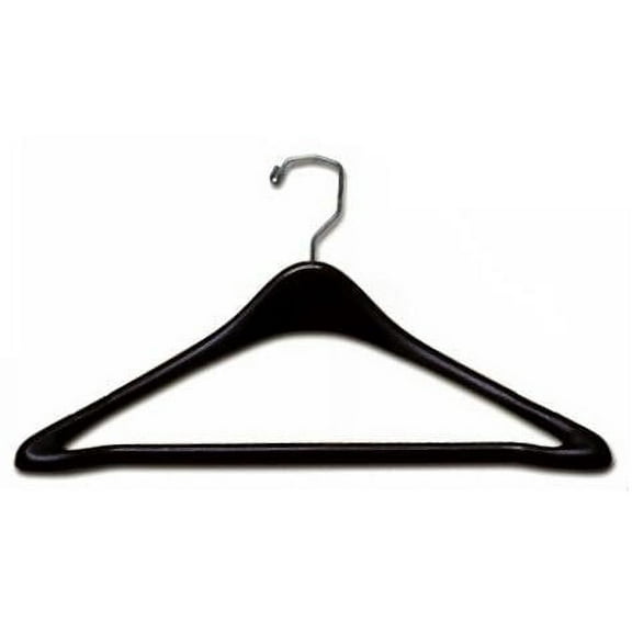 Black Plastic Suit Hangers w/Clips - Walmart.com